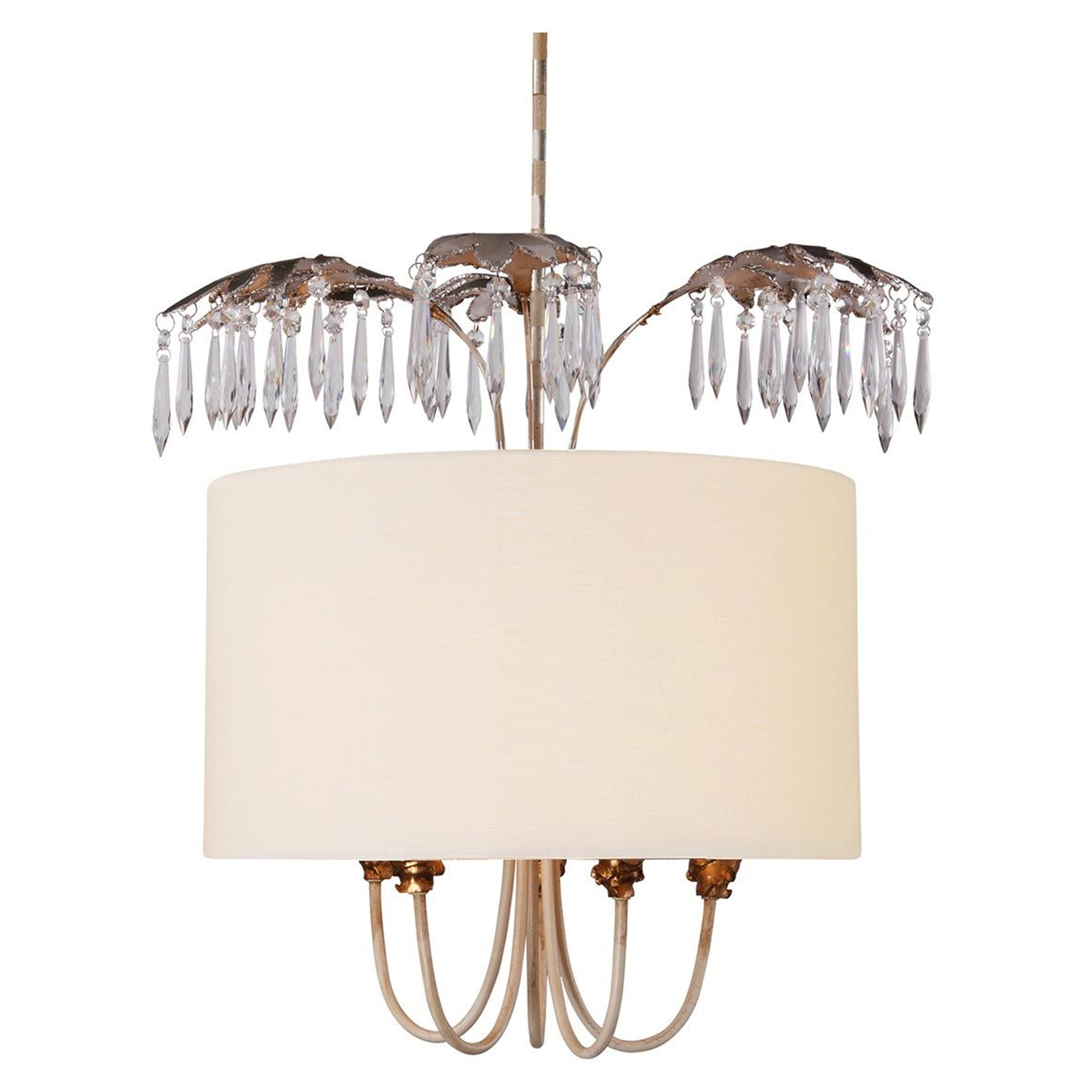 Flambeau Hängande Lampa Antoinette Guld, Silver | Hill Ceramic®