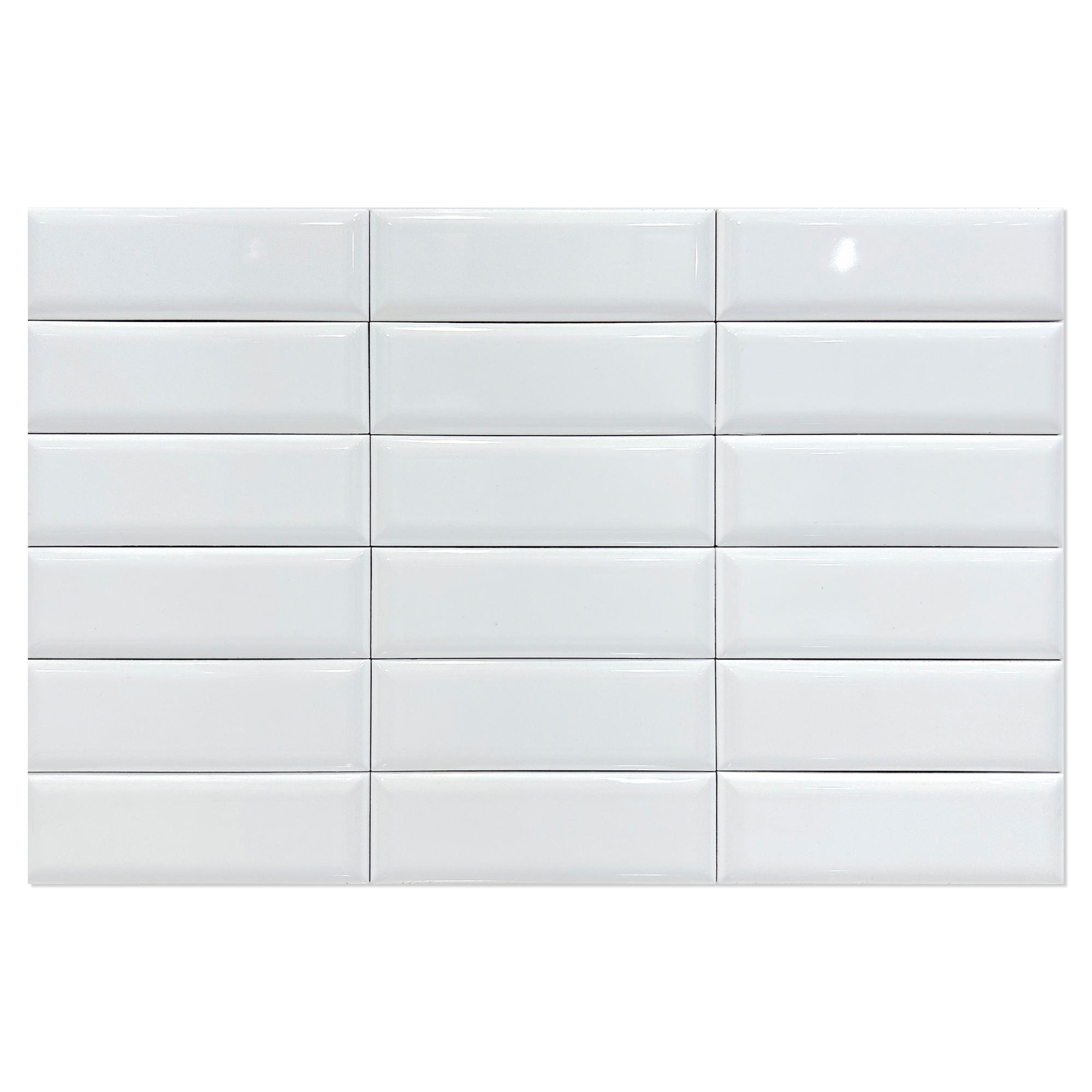 Kakel Modul Vit Fasat Blank 5x15 cm | Hill Ceramic®