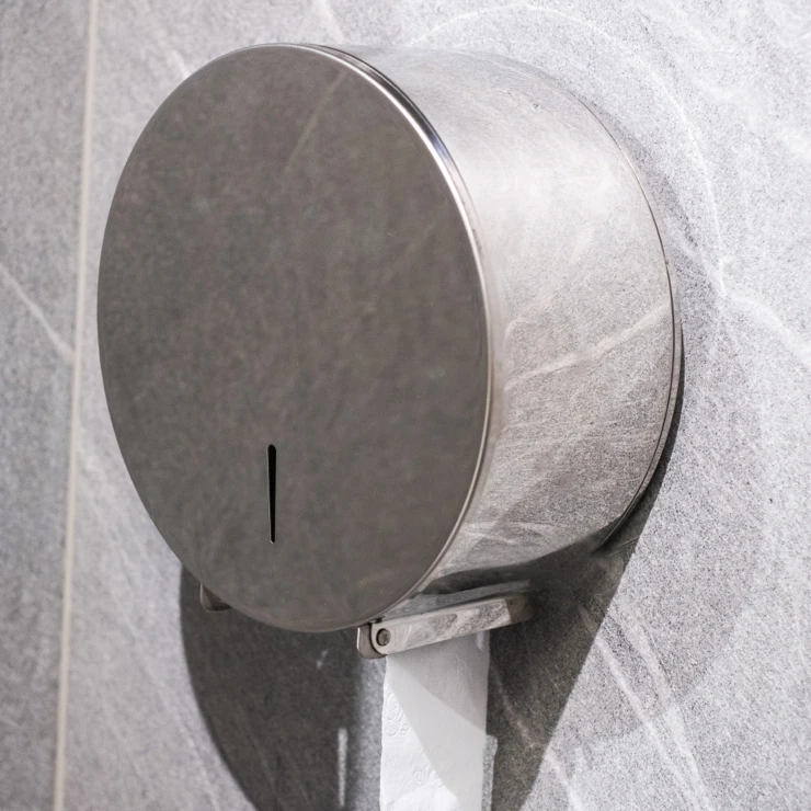 Toalettpappershållare Jumbo Krom Matt 31 cm | Hill Ceramic®