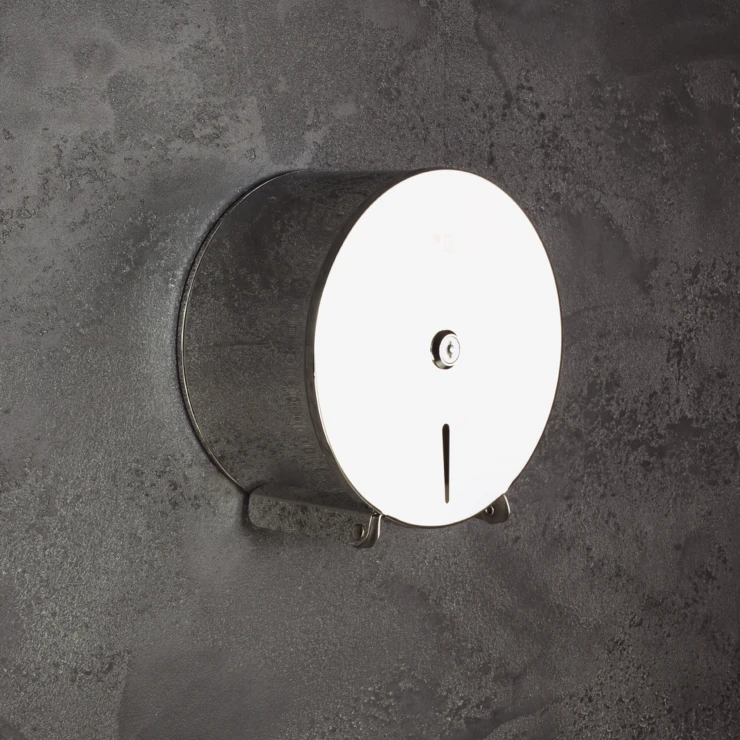 Toalettpappershållare Jumbo Krom Matt 31 cm | Hill Ceramic®