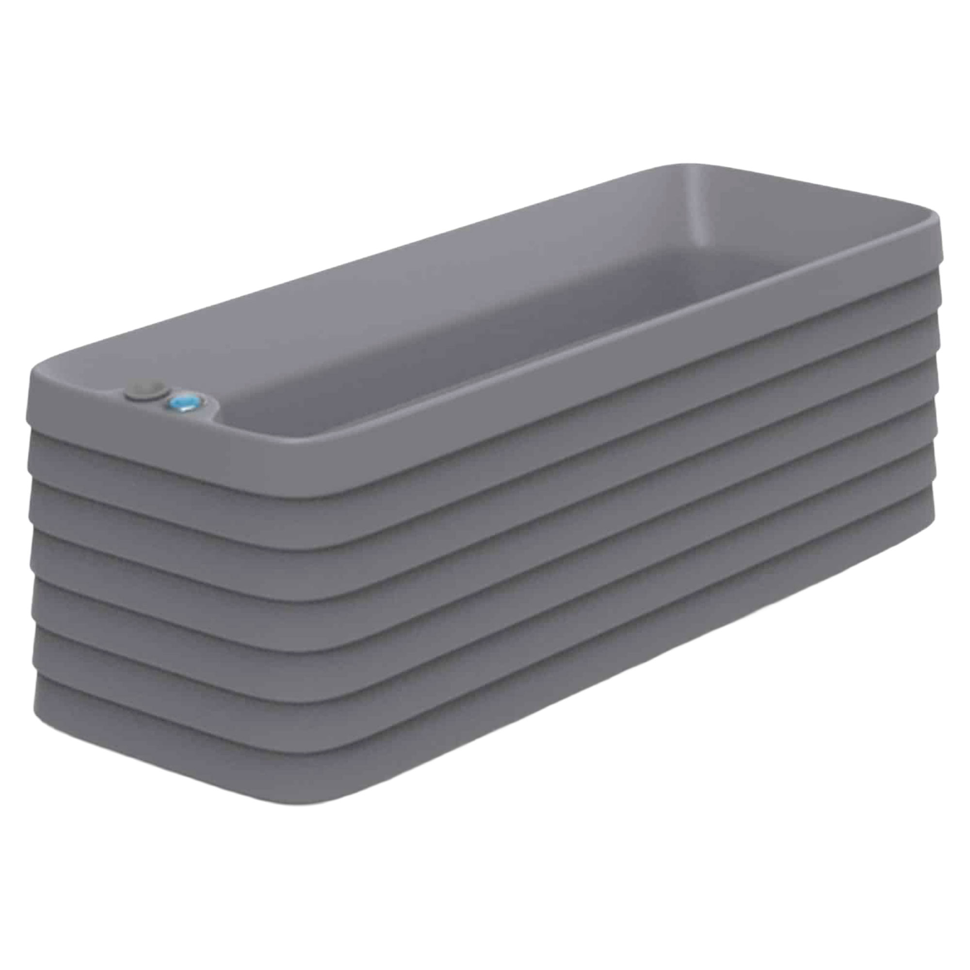 Självvattnande Kruka för Fönster Linton Mörkgrå 90 cm | Hill Ceramic®