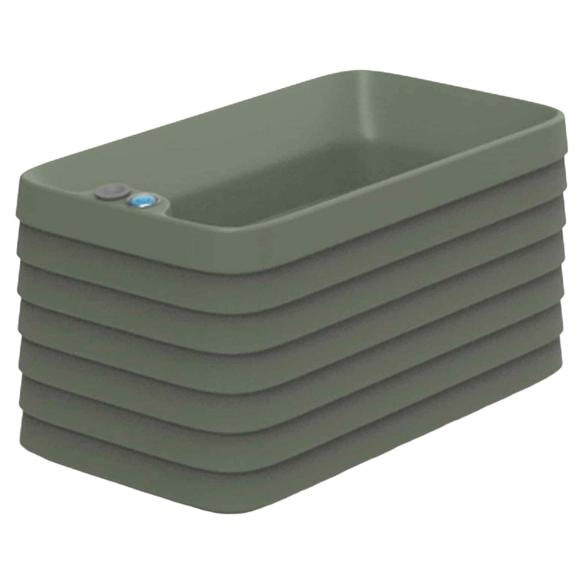 Självvattnande Kruka för Fönster Linton Grön 60 cm | Hill Ceramic®