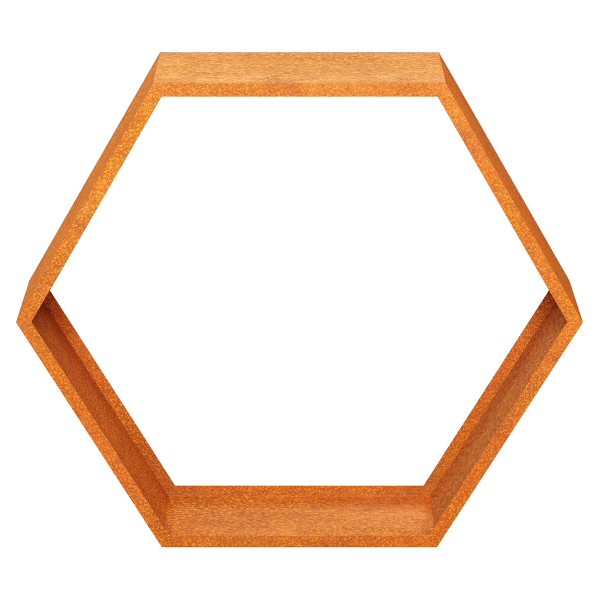 Cortena Vedställ Lena SKL Cortenstål Hexagon 150 cm | Hill Ceramic®