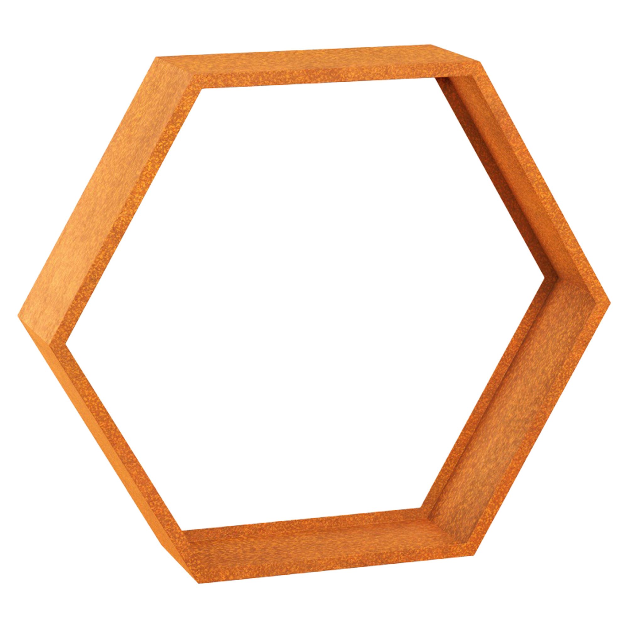 Cortena Vedställ Lena SKL Cortenstål Hexagon 150 cm | Hill Ceramic®